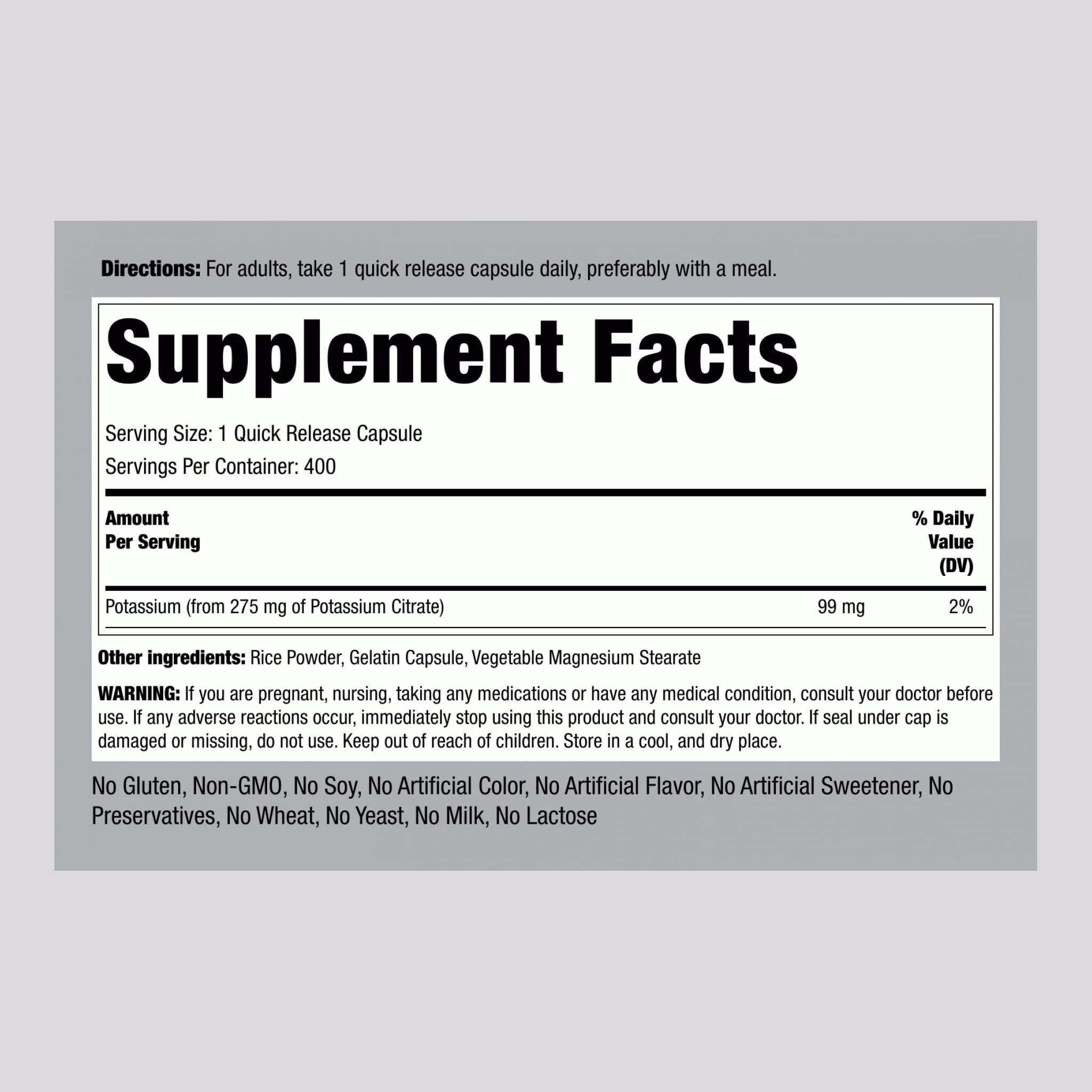 non-GMO potassium citrate benefits