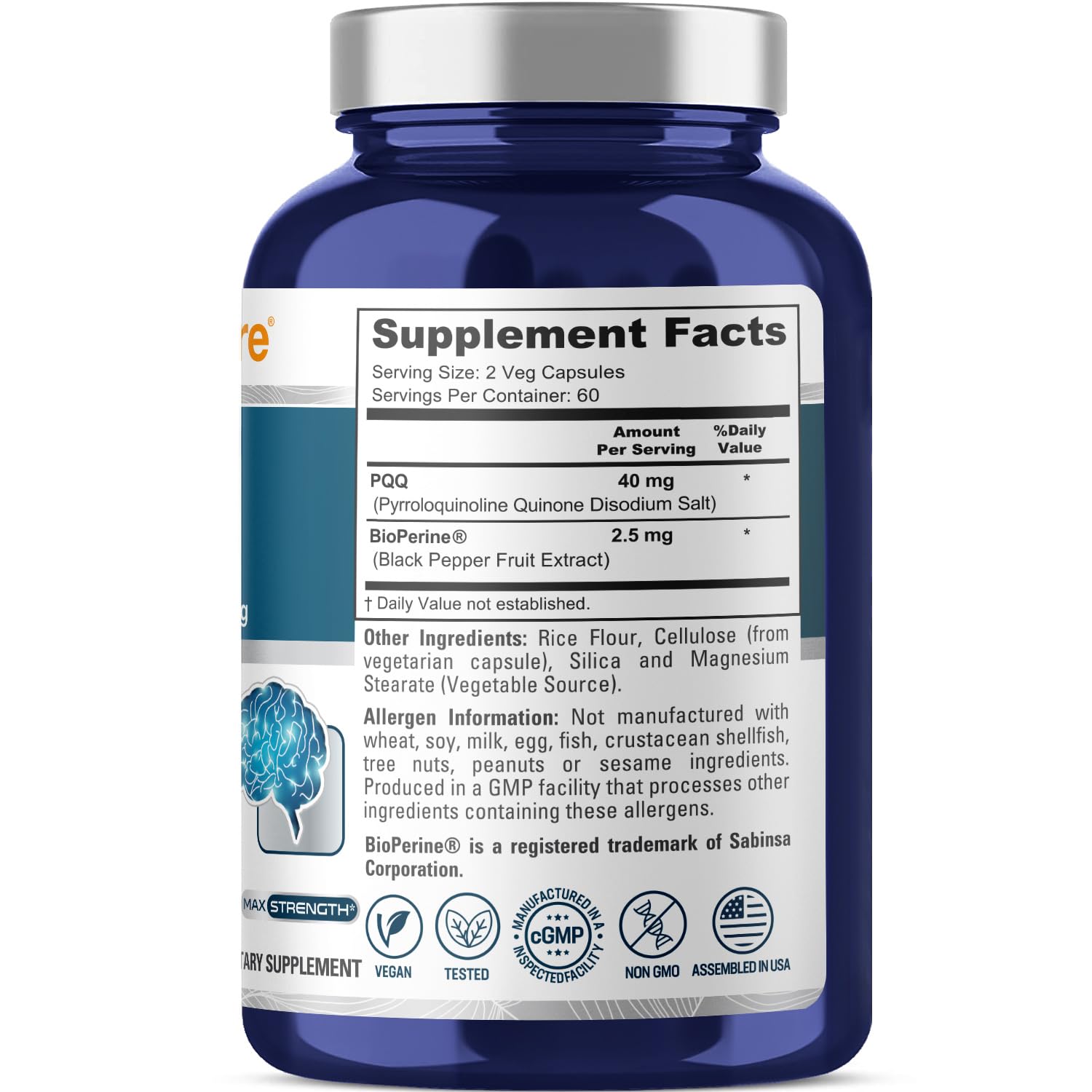 Non-GMO PQQ for cognitive support