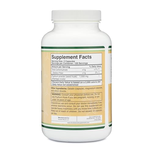 non-GMO psyllium fiber capsules