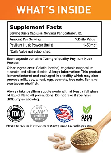 non-GMO psyllium husk for digestion