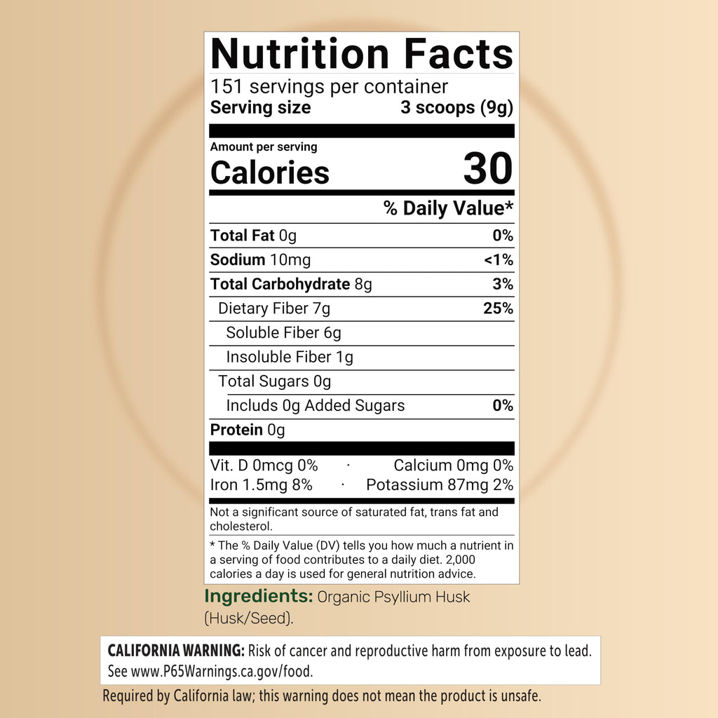 non-GMO psyllium husk powder