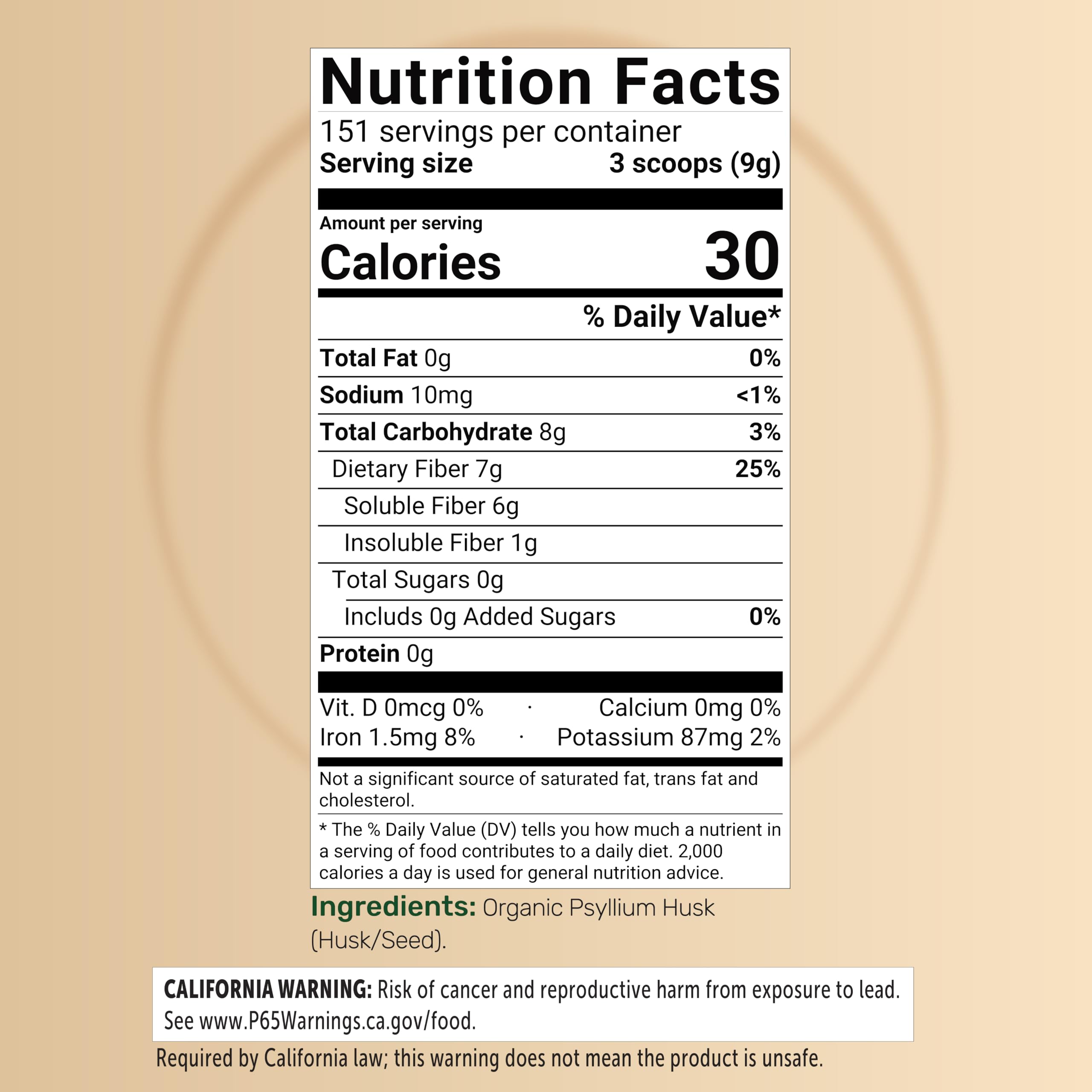 non-GMO psyllium husk powder