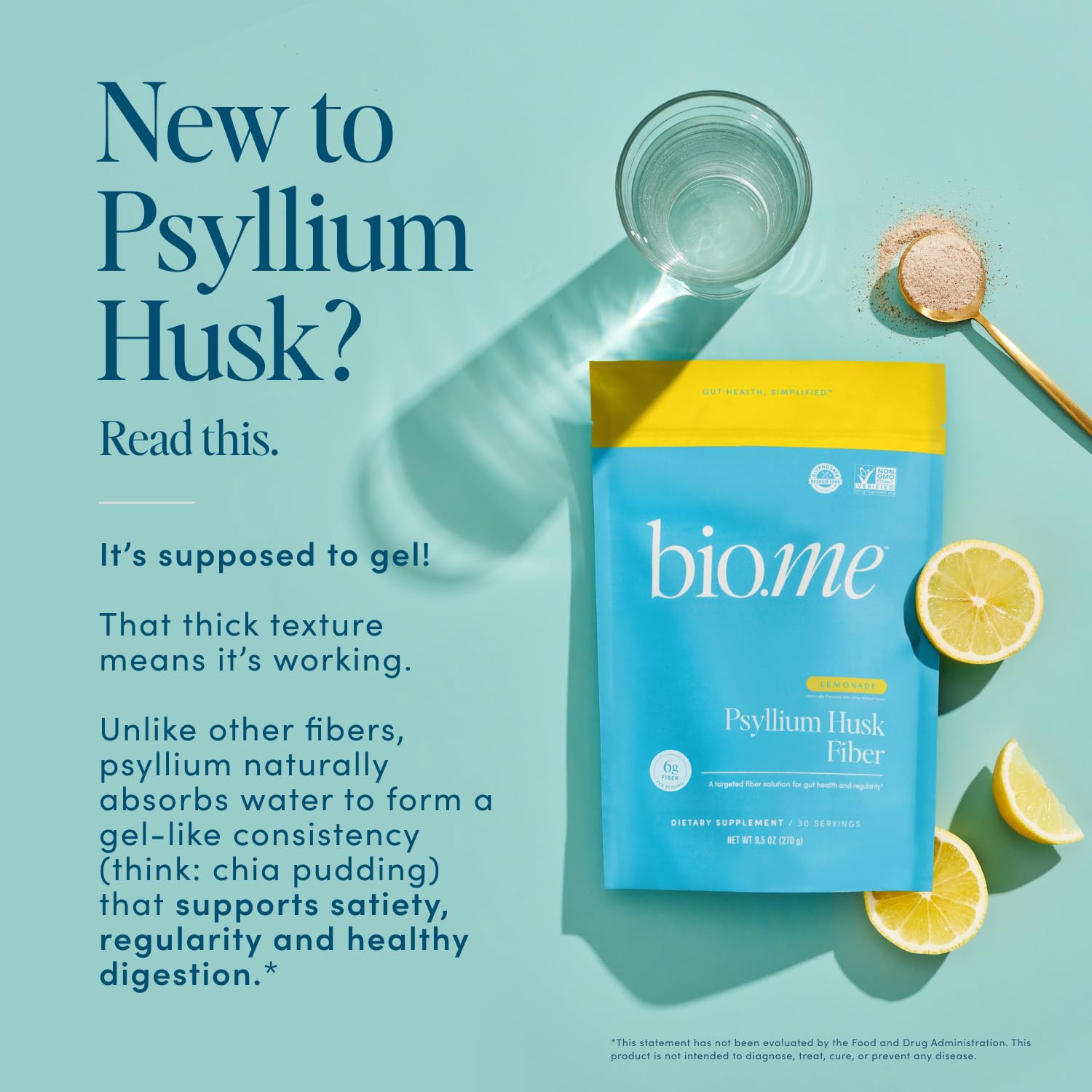 Non-GMO psyllium husk supplement