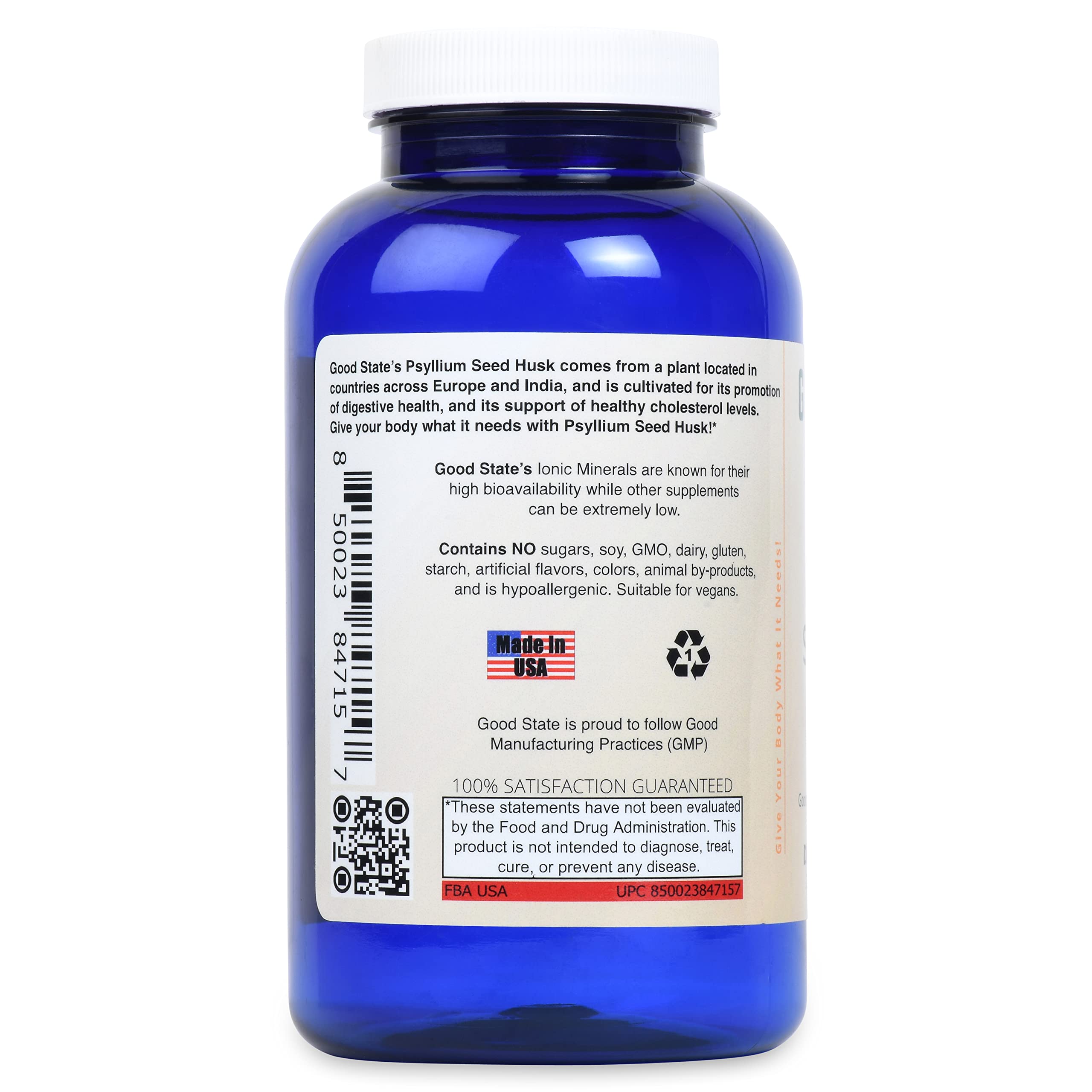 Non-GMO psyllium seed husk capsules