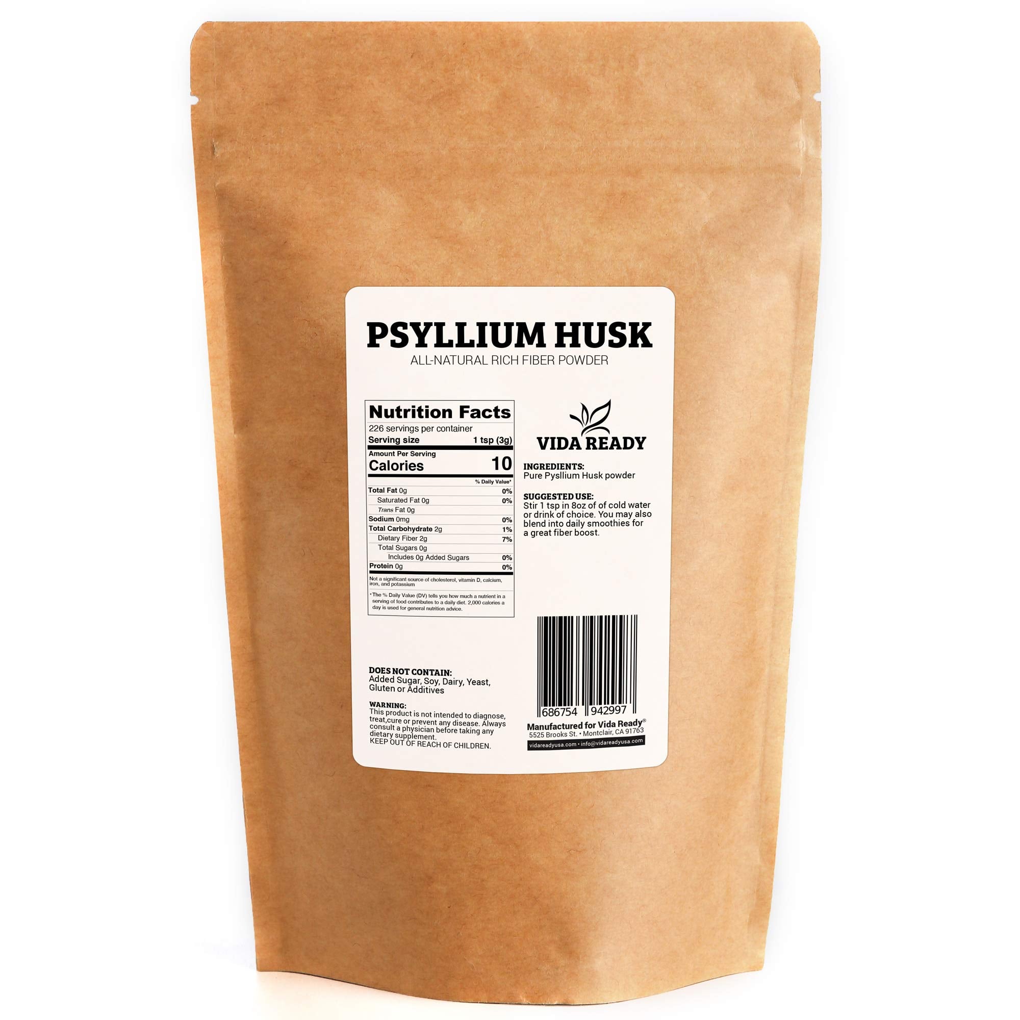 non-GMO psyllium supplement for health