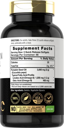 non-GMO pumpkin seed oil capsules