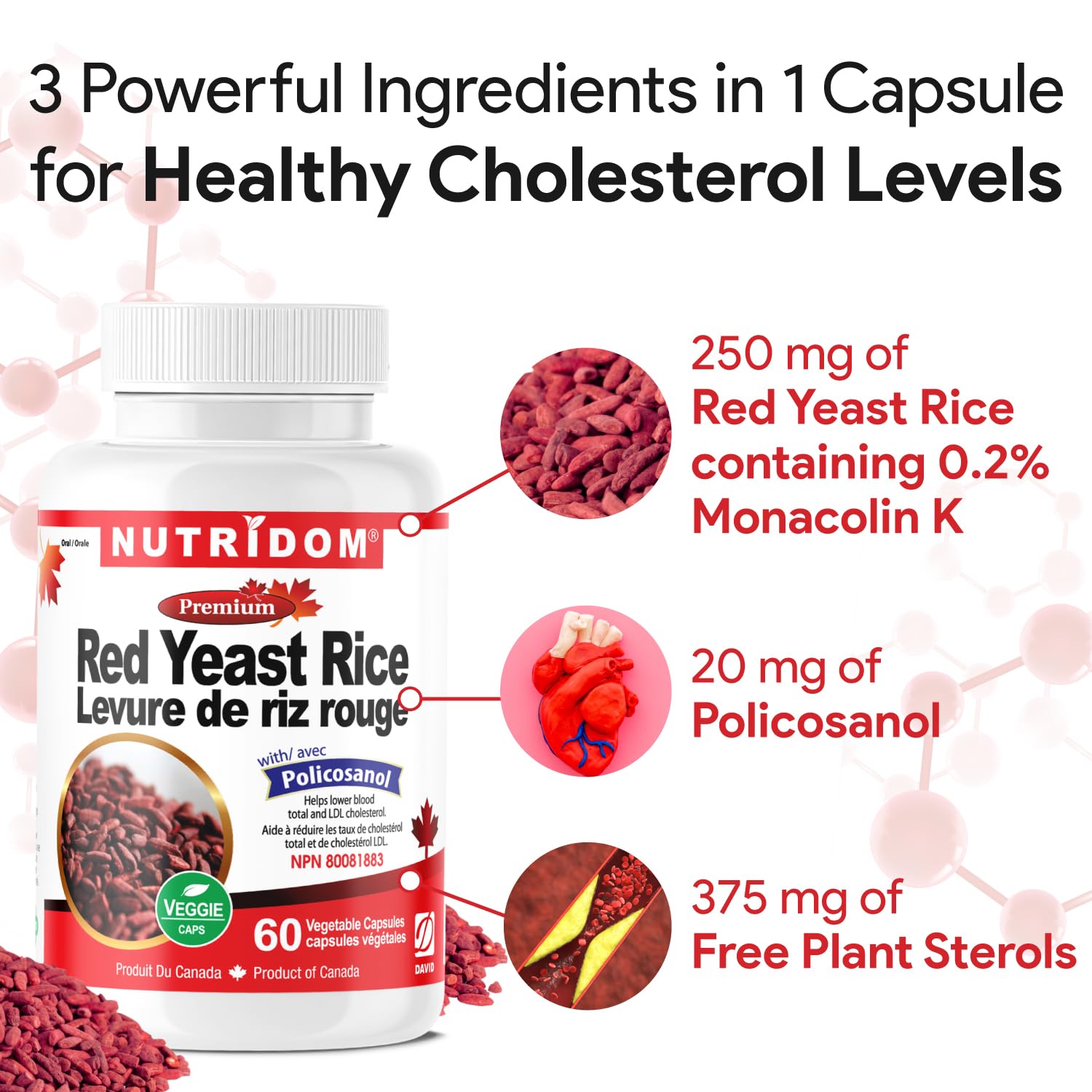non-GMO red yeast rice supplement