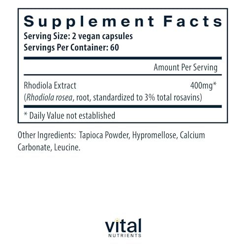 non-GMO Rhodiola Rosea for wellness