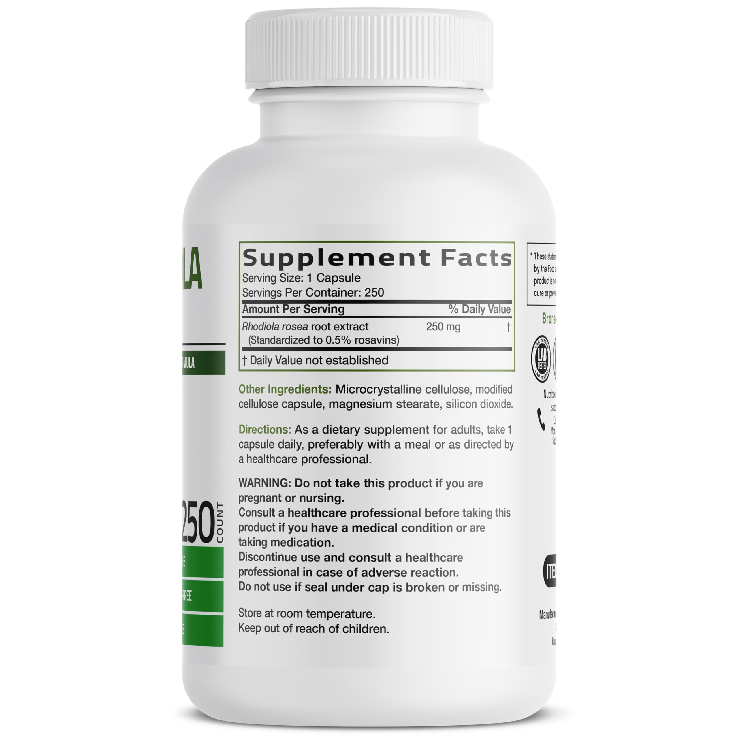 non-GMO Rhodiola Rosea for wellness