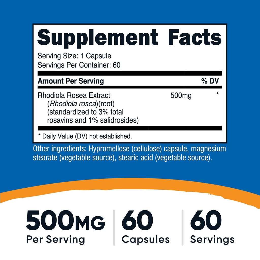 Non-GMO Rhodiola Rosea health benefits