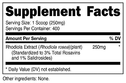 non-GMO Rhodiola Rosea health supplement