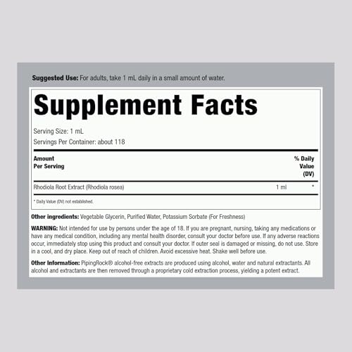 Non-GMO Rhodiola Rosea tincture