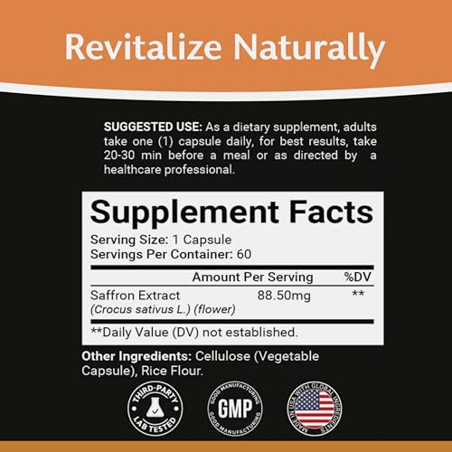 Non-GMO saffron capsules for focus enhancement
