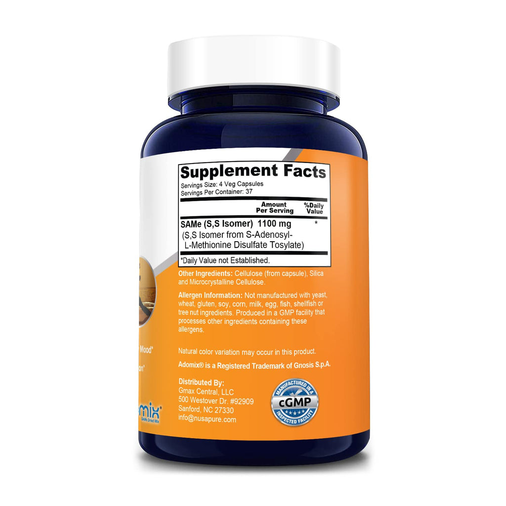 non-GMO SAM-e veggie capsules Canada