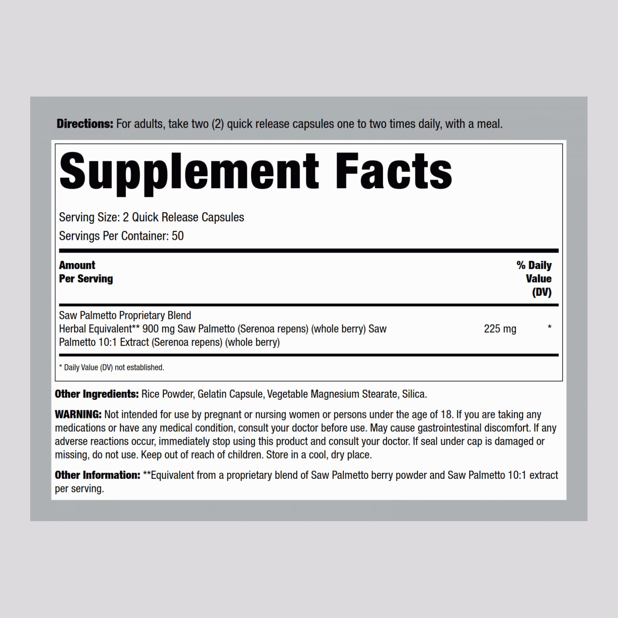 non-GMO saw palmetto for men