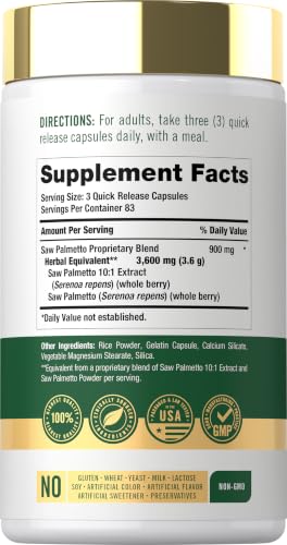 non-GMO saw palmetto supplement