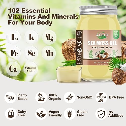 Non-GMO sea moss gel nutrition