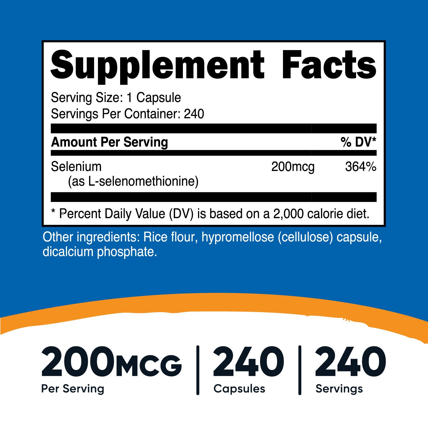 Non-GMO selenium for daily nutrition
