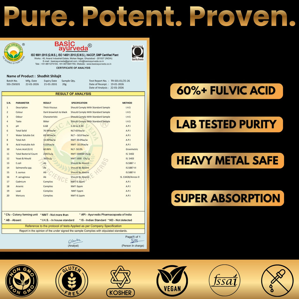 non-GMO shilajit for vitality