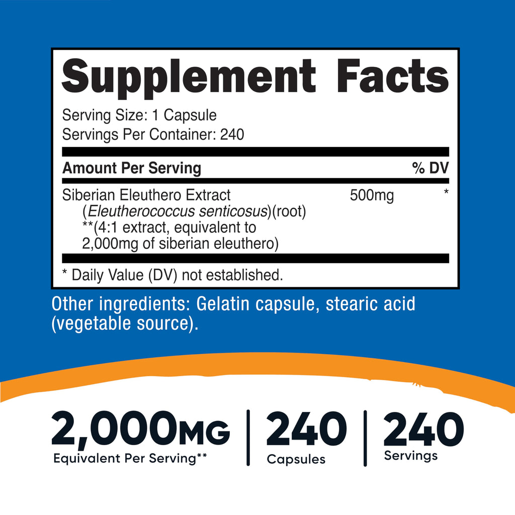 Non-GMO Siberian Eleuthero health benefits