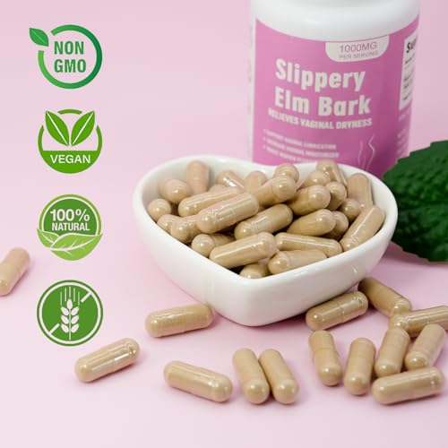 non-GMO Slippery Elm bark capsules