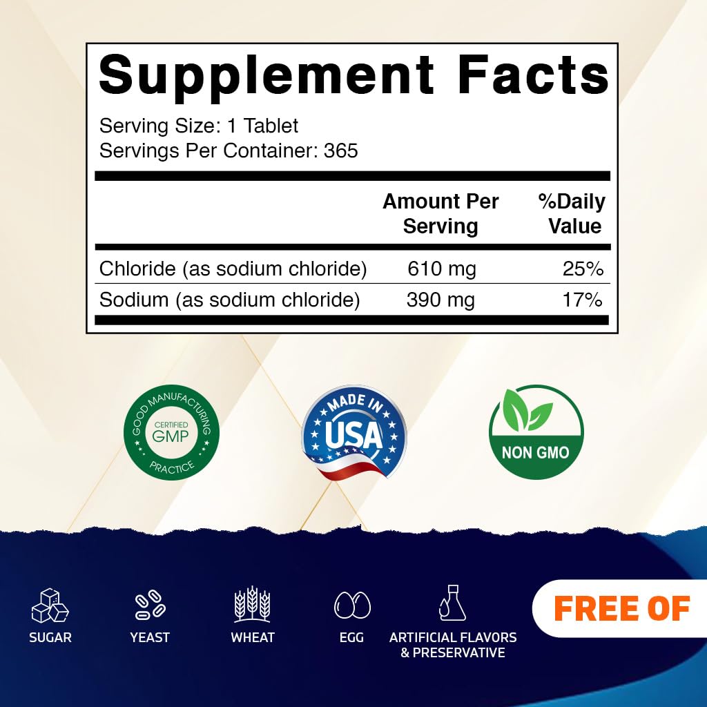 Non-GMO sodium chloride supplement