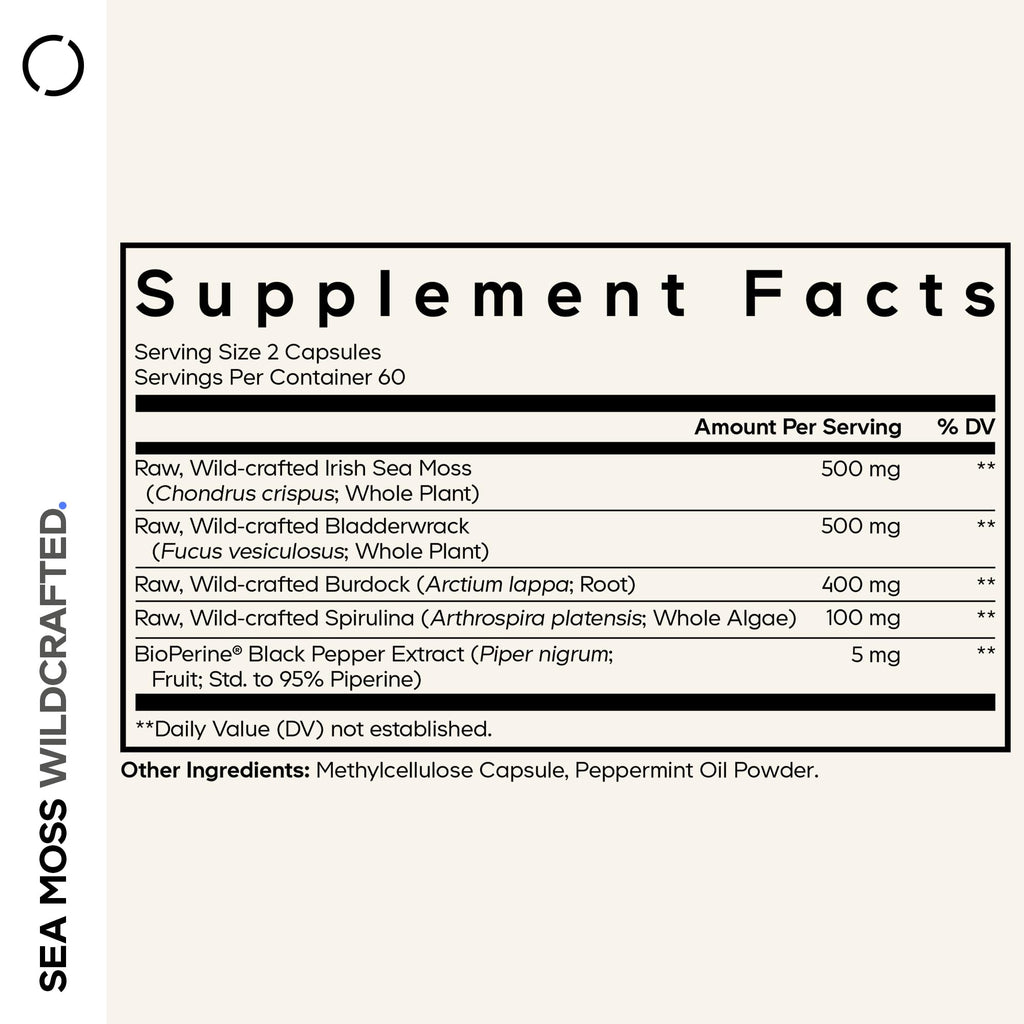 non-GMO spirulina and bladderwrack blend