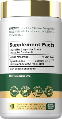 Non-GMO spirulina for health benefits