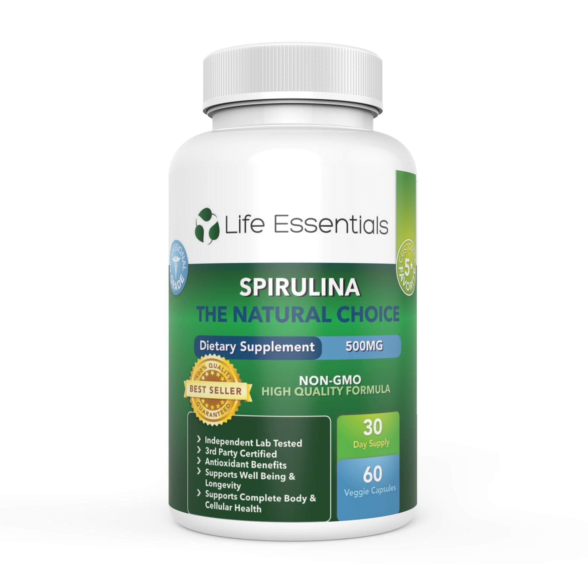 Non-GMO spirulina for immunity support