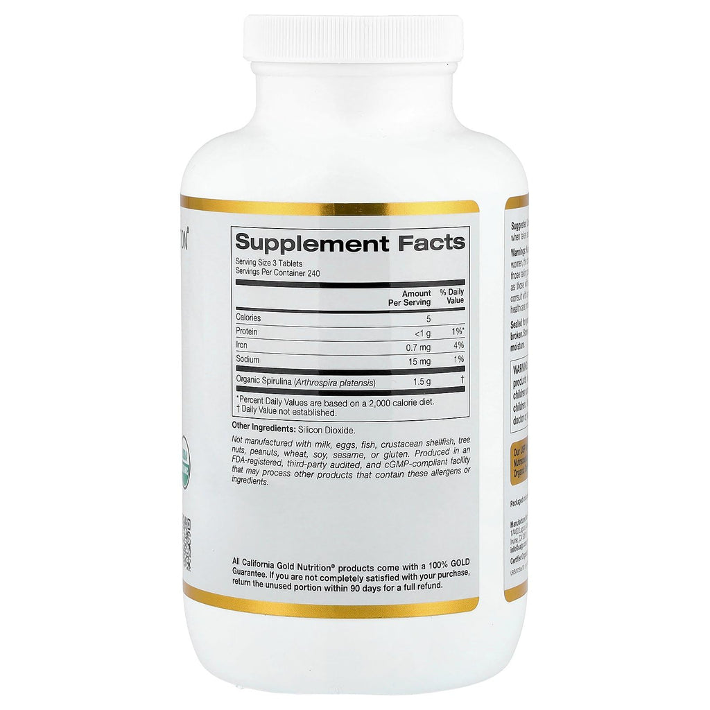 non-GMO spirulina for vegetarian diets