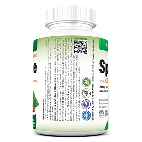 Non-GMO spirulina for wellness support