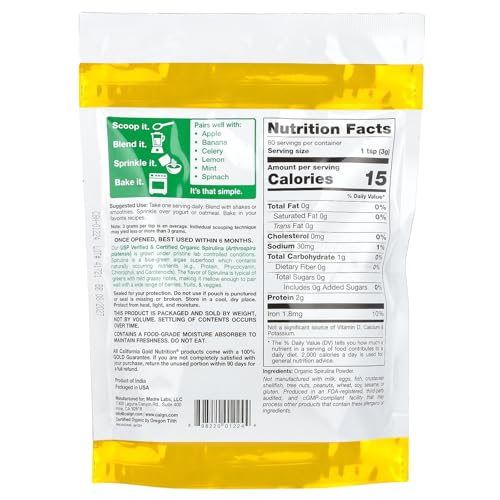 non-GMO spirulina powder for smoothies