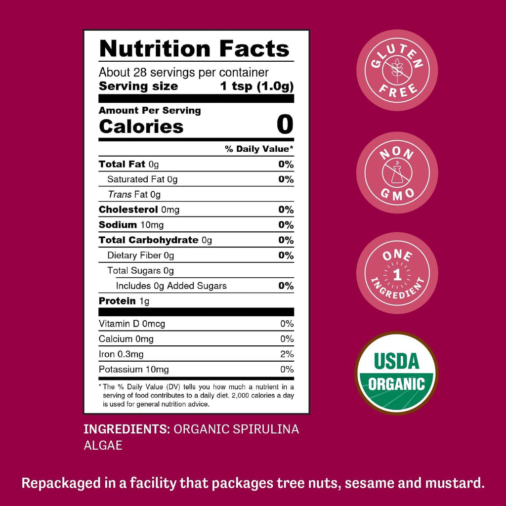 non-GMO spirulina protein powder
