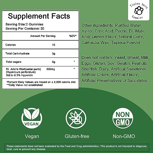 non-GMO st. john's wort gummies