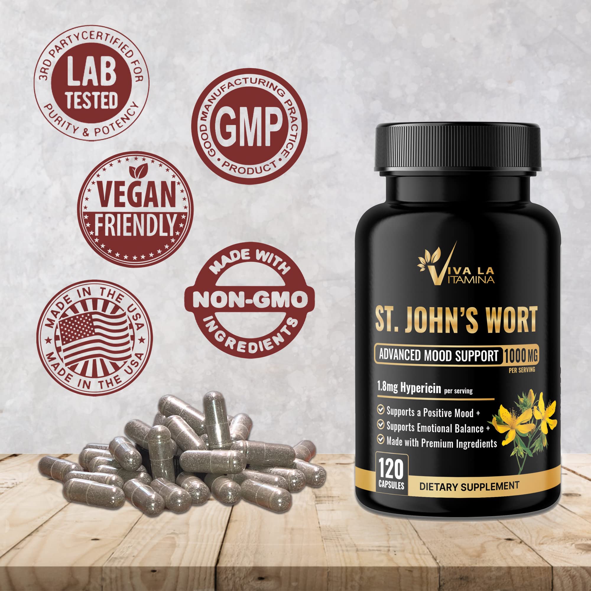 non-GMO st. john's wort supplement