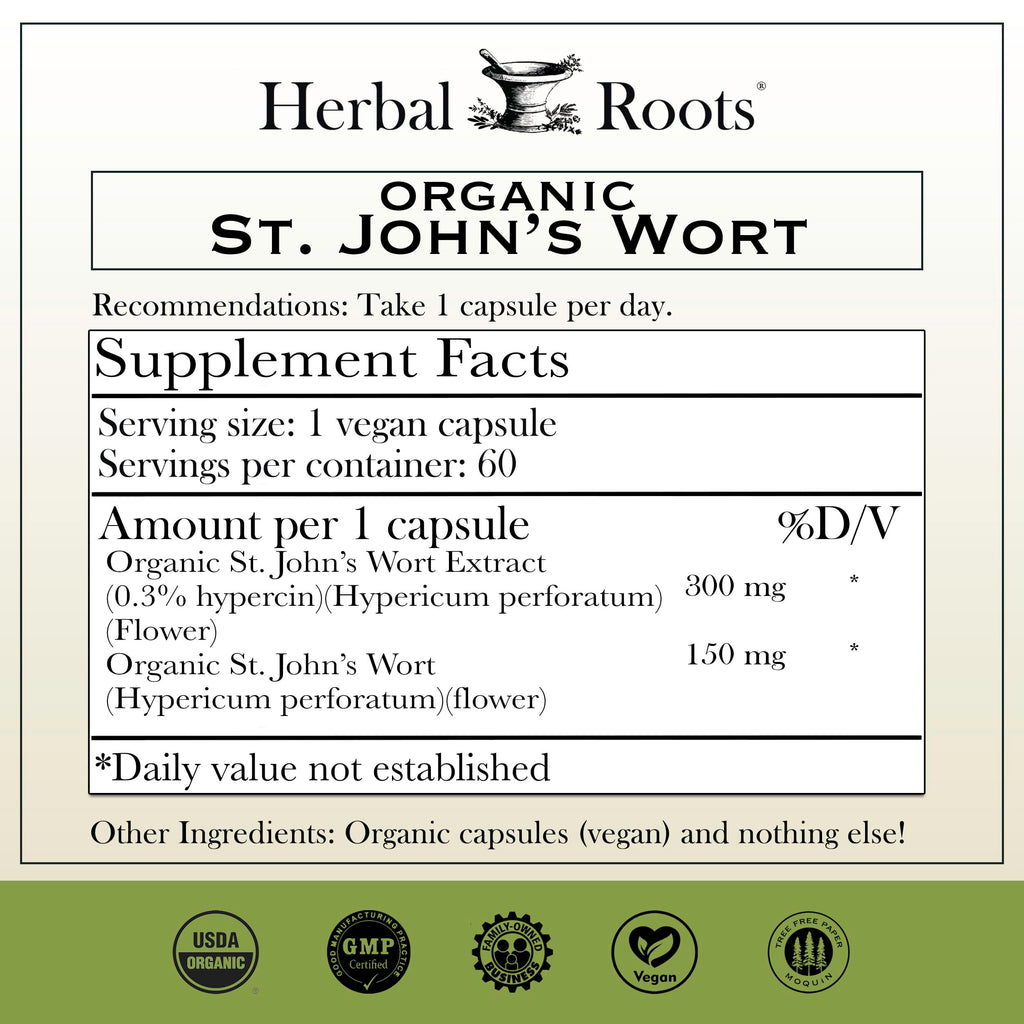 non-GMO st. john's wort supplement