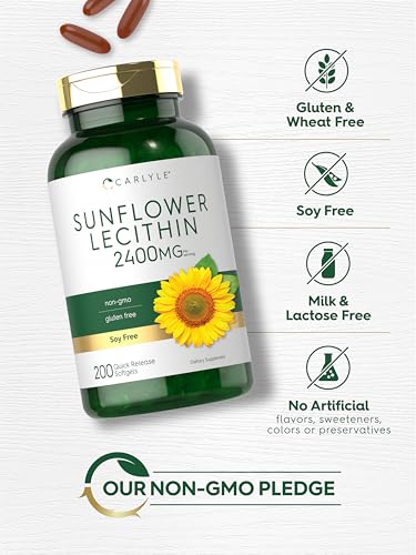 Non-GMO sunflower lecithin capsules
