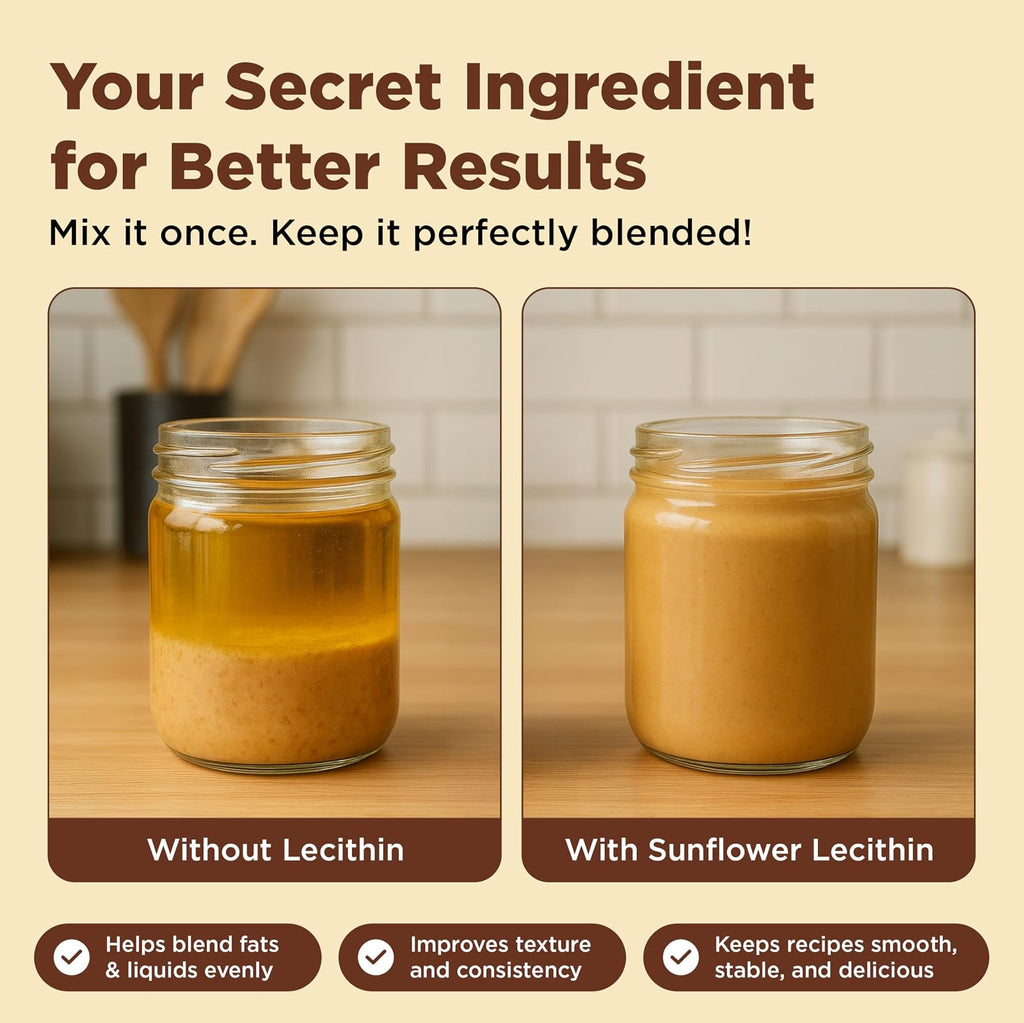 Non-GMO sunflower lecithin powder nutrition