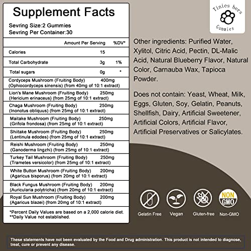 non-GMO super mushroom gummies