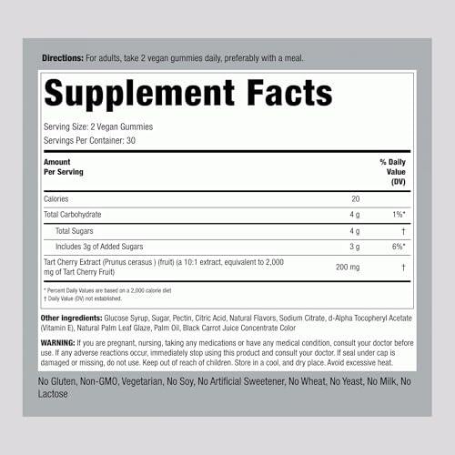 Non-GMO tart cherry extract benefits