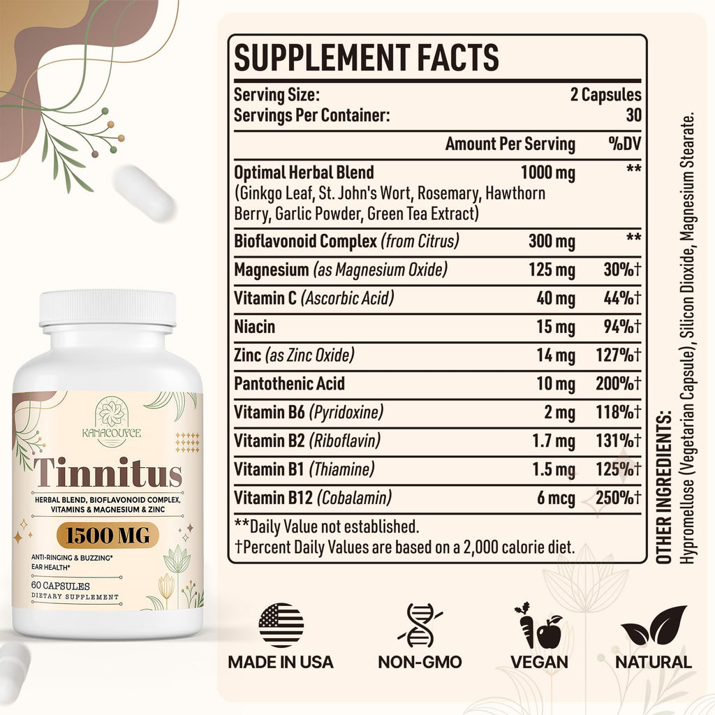 non-GMO tinnitus relief formula