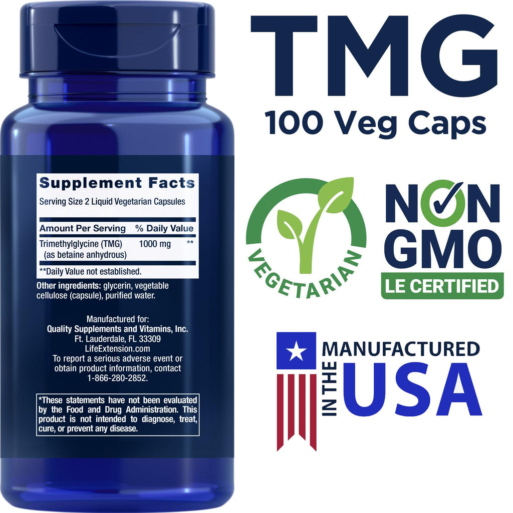 Non-GMO TMG liquid veg caps