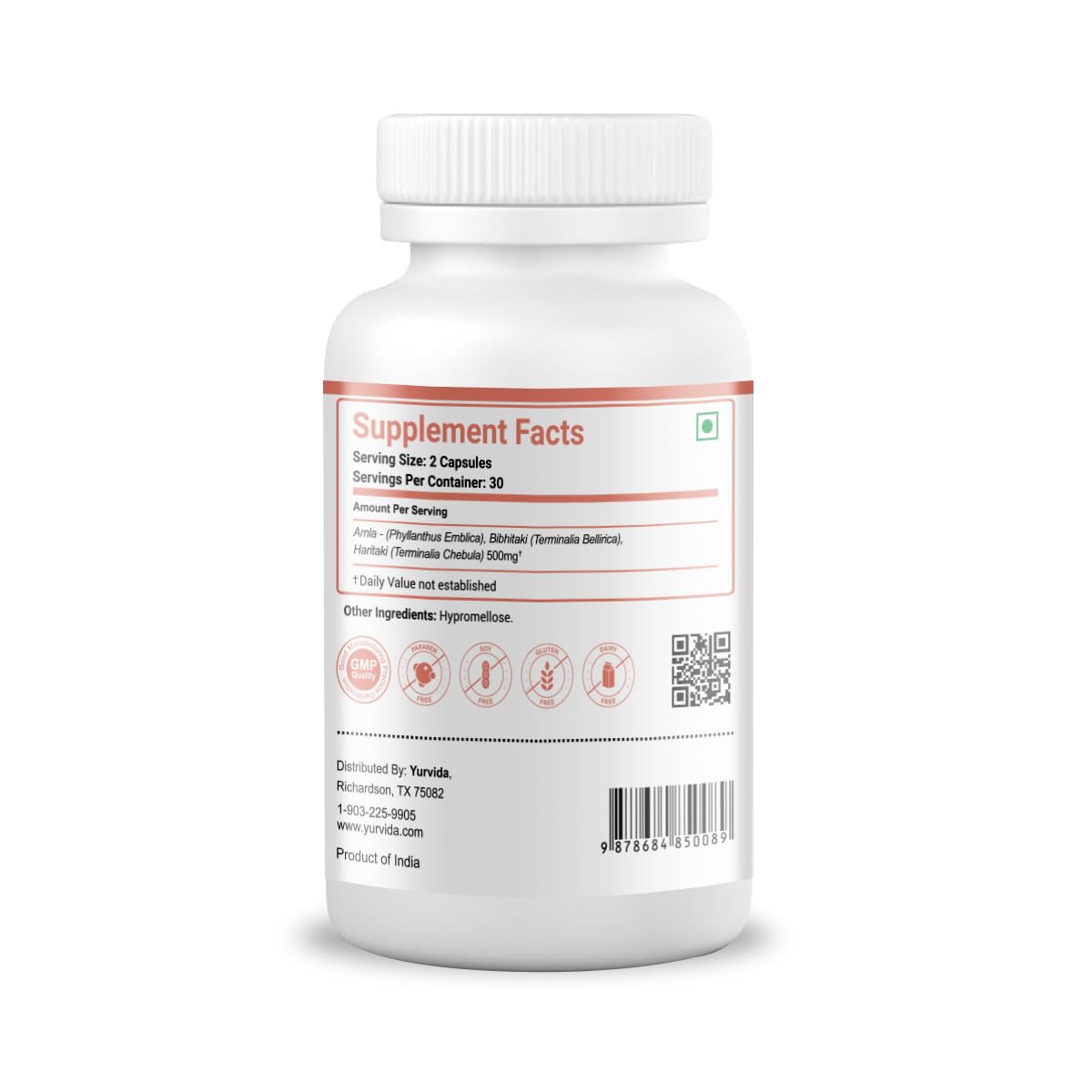 non-GMO triphala capsules for wellness