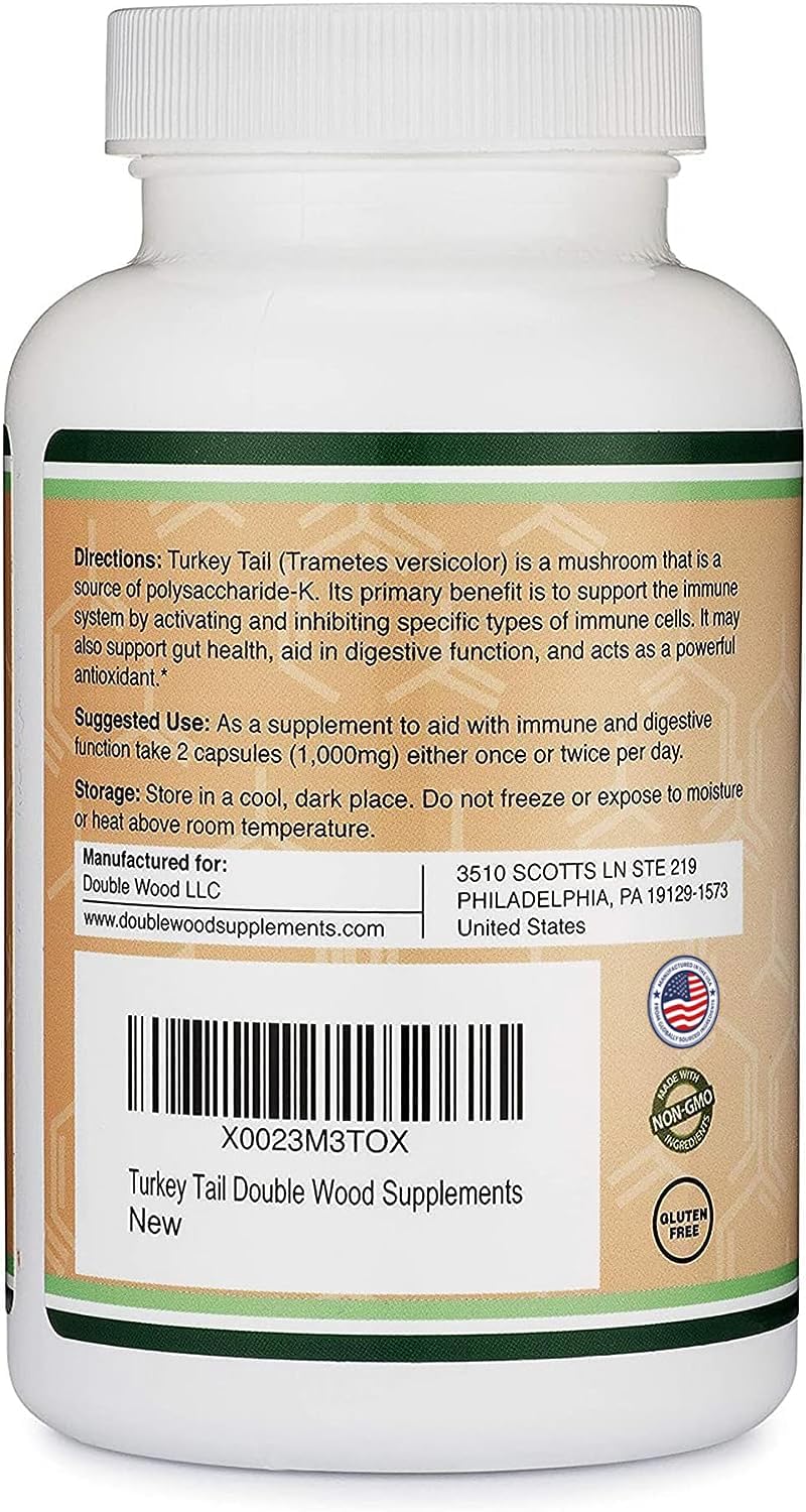 non-GMO Turkey Tail mushroom capsules