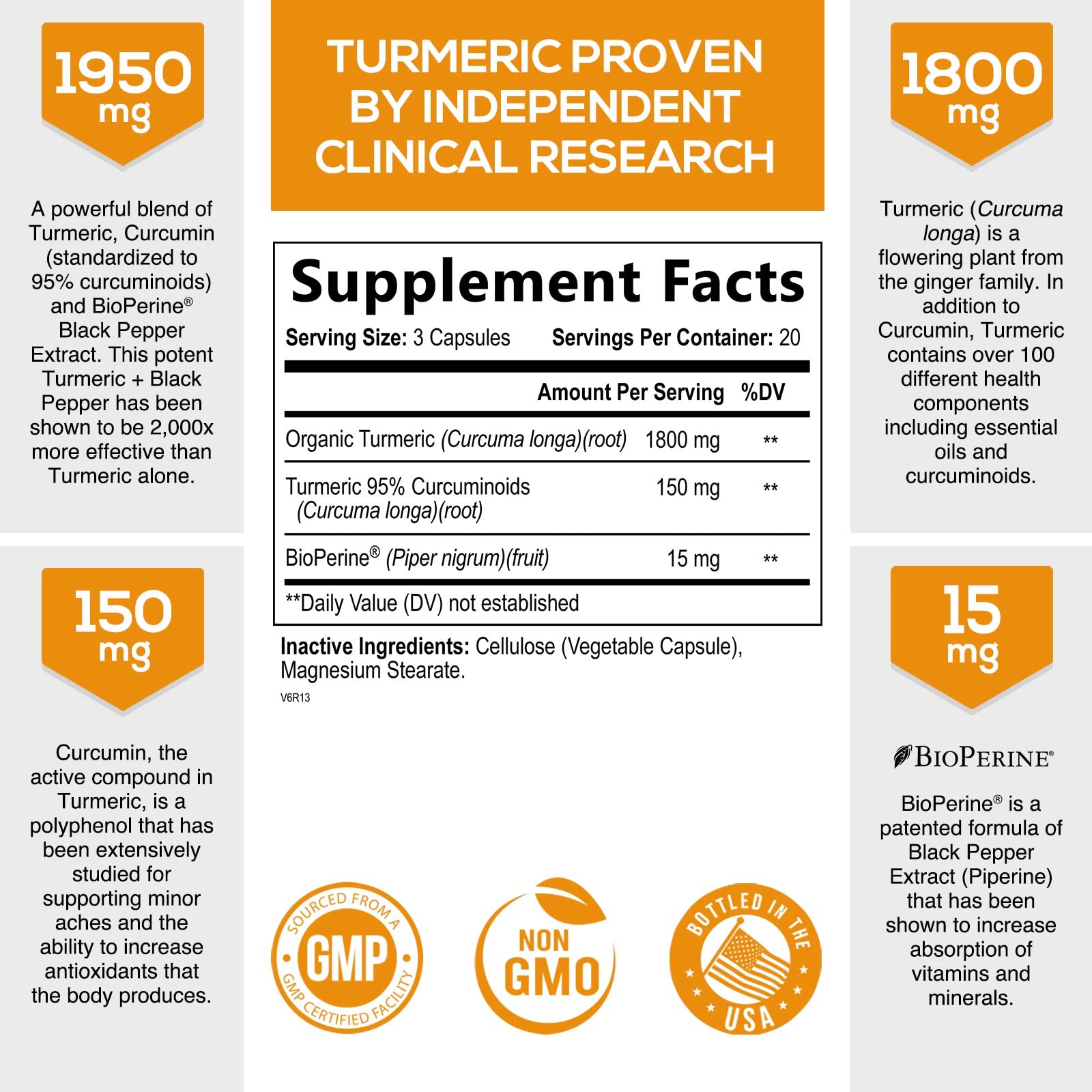 non-gmo turmeric herbal supplement