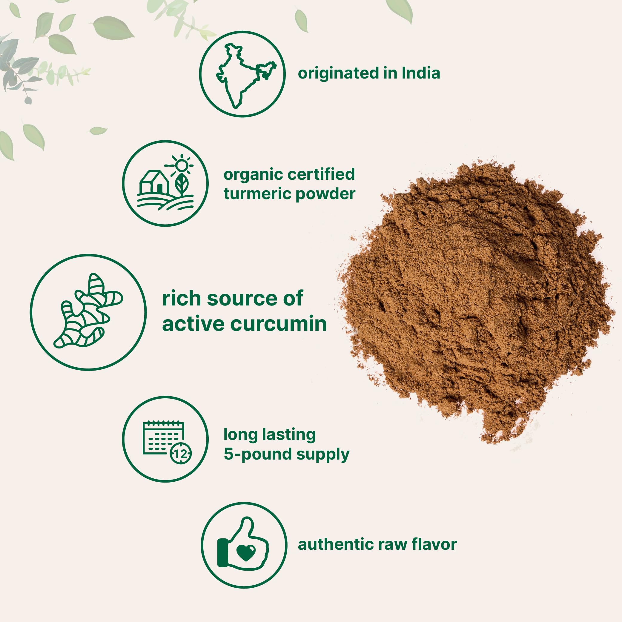 non-GMO turmeric powder for cooking
