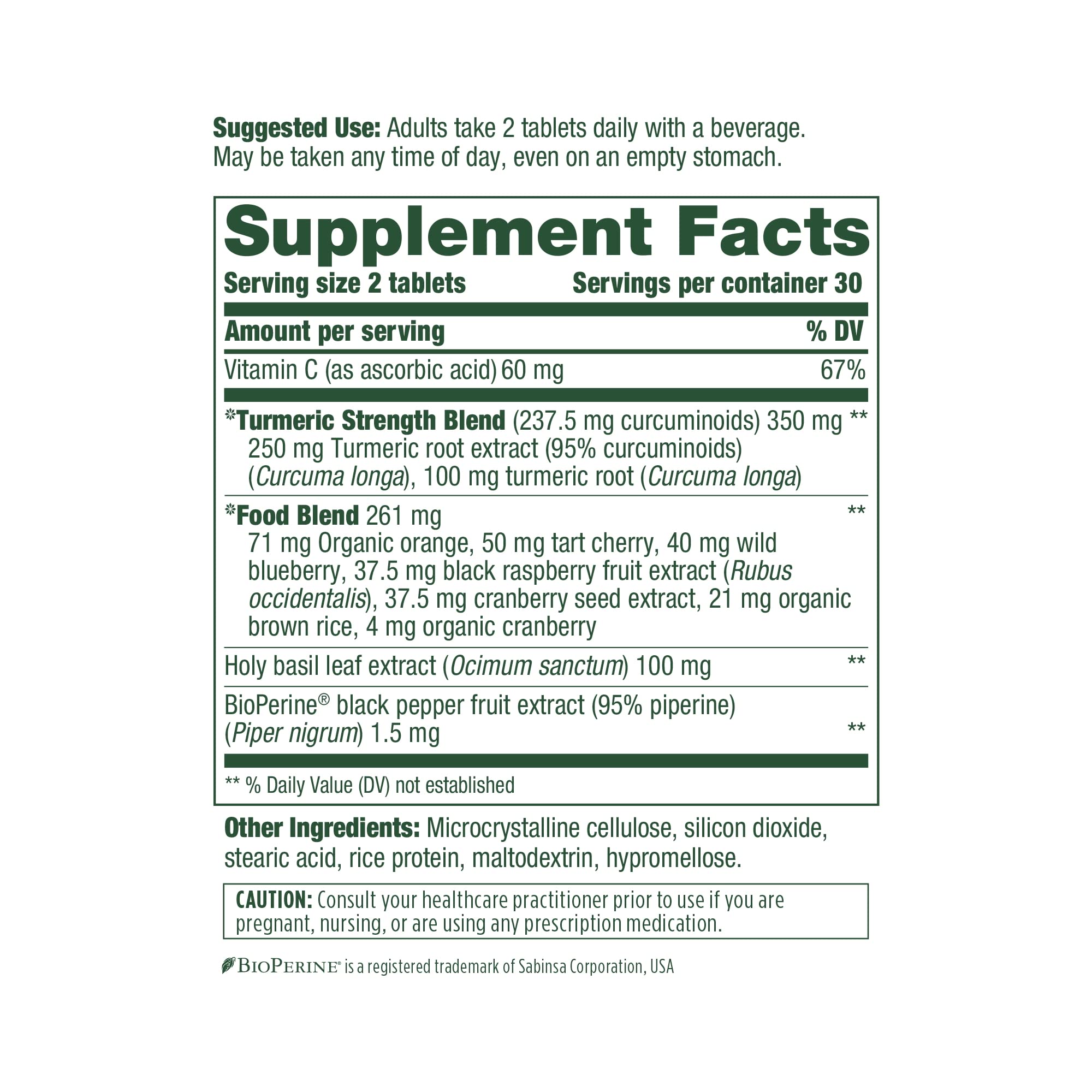 non-GMO turmeric root capsules