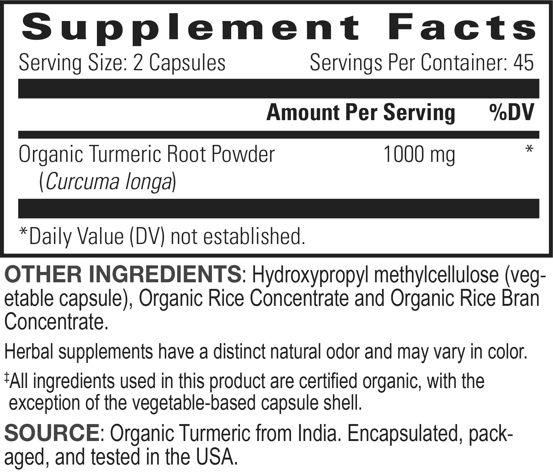 non-GMO turmeric supplement benefits