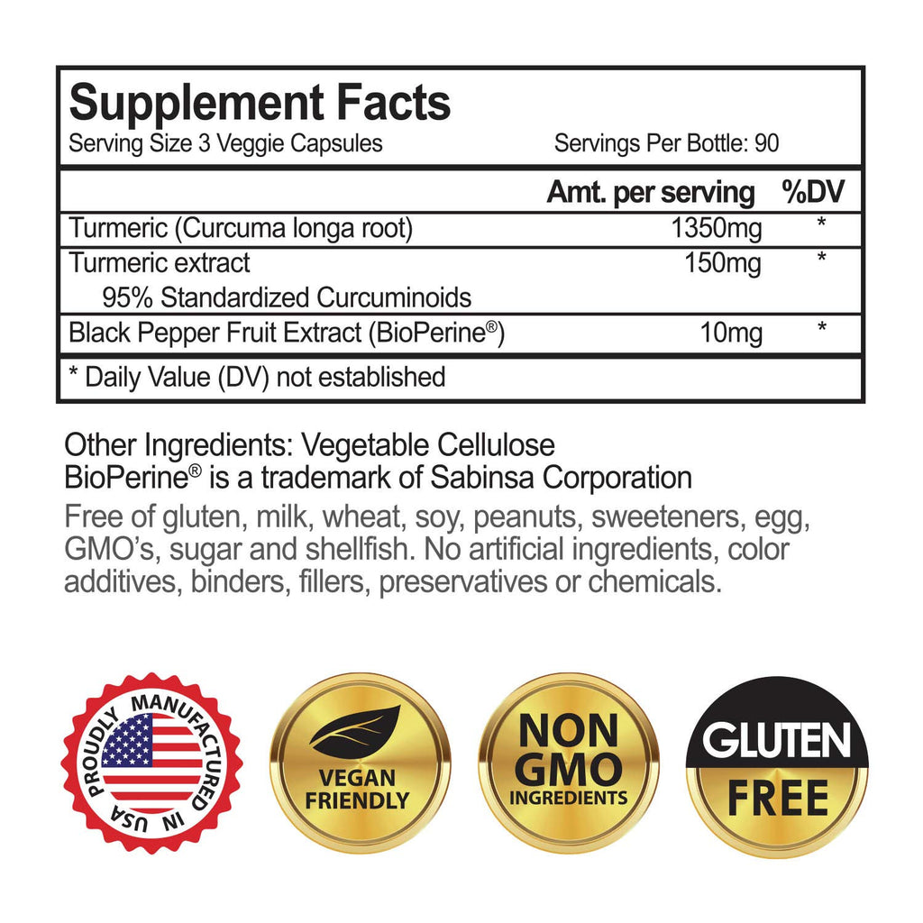 non-GMO turmeric supplement for health