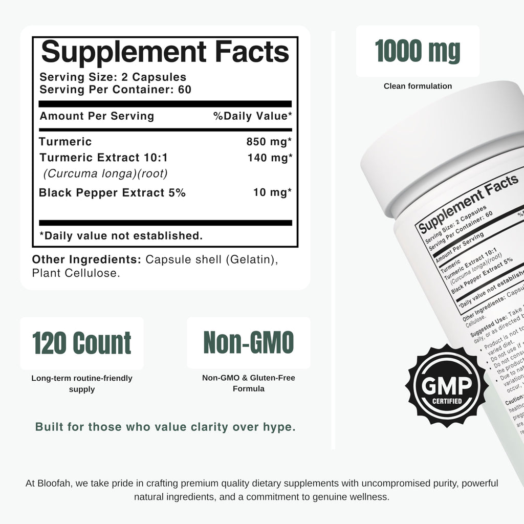 non-GMO turmeric supplement for wellness